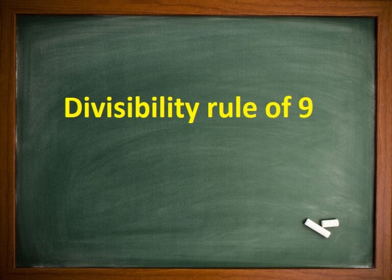 Divisibility rule of 9 - Math For All