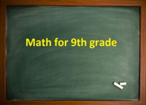 Math for 9th grade Archives - Math For All